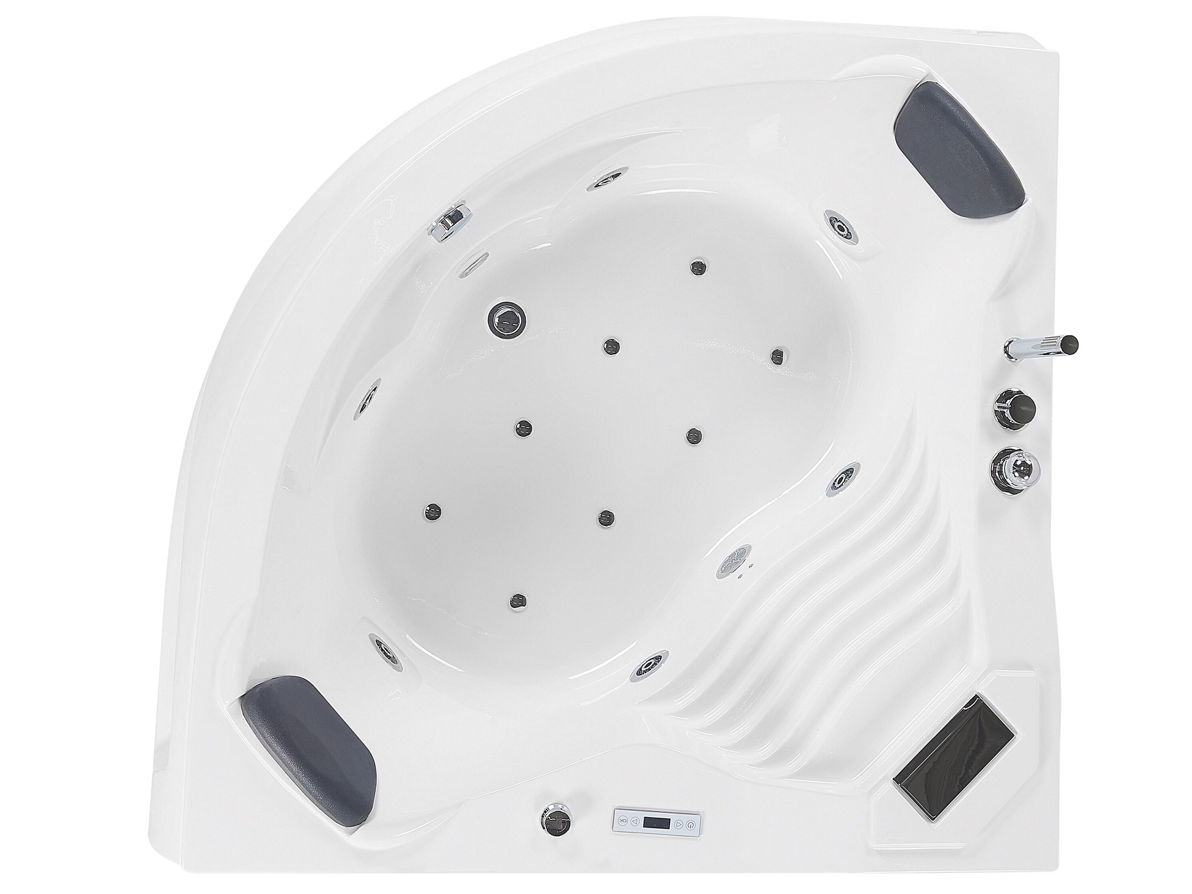 Whirlpool Corner Bath with LED and Bluetooth Speaker 2100 x 1450 mm ...