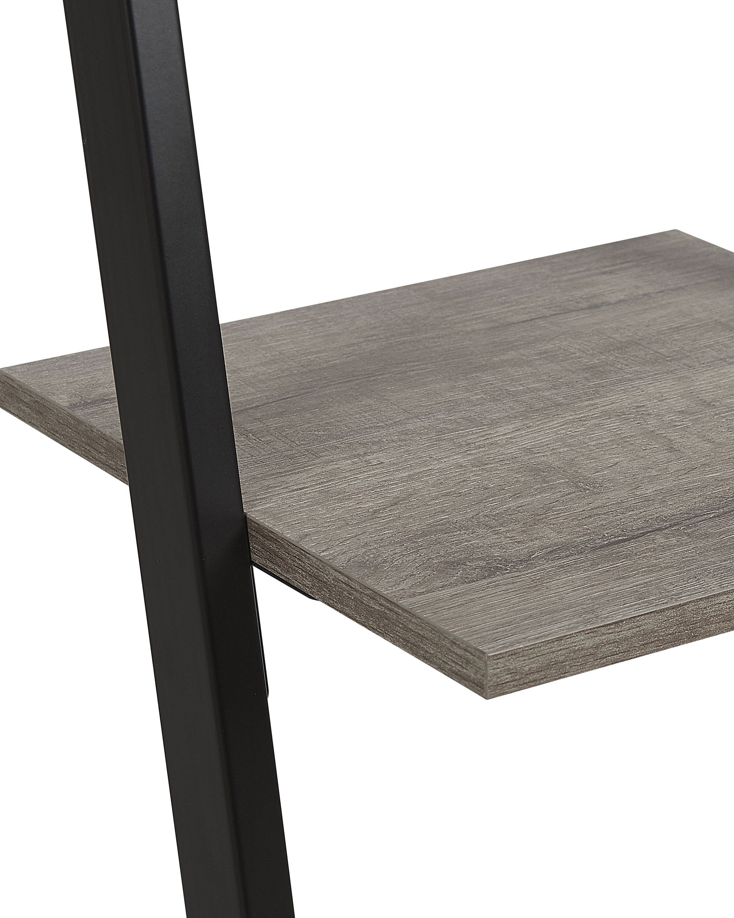 4 Tier Ladder Bookcase Black and Dark Wood JOPLIN | Beliani.co.uk