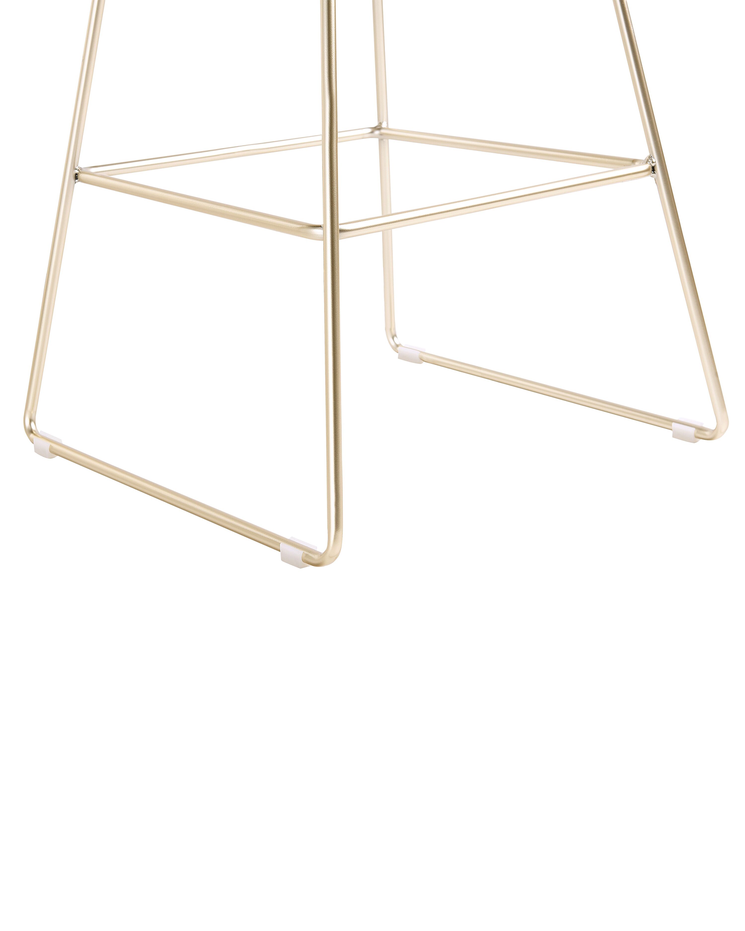 Set of 2 Metal Bar Chairs Gold PRESTON | Beliani.co.uk