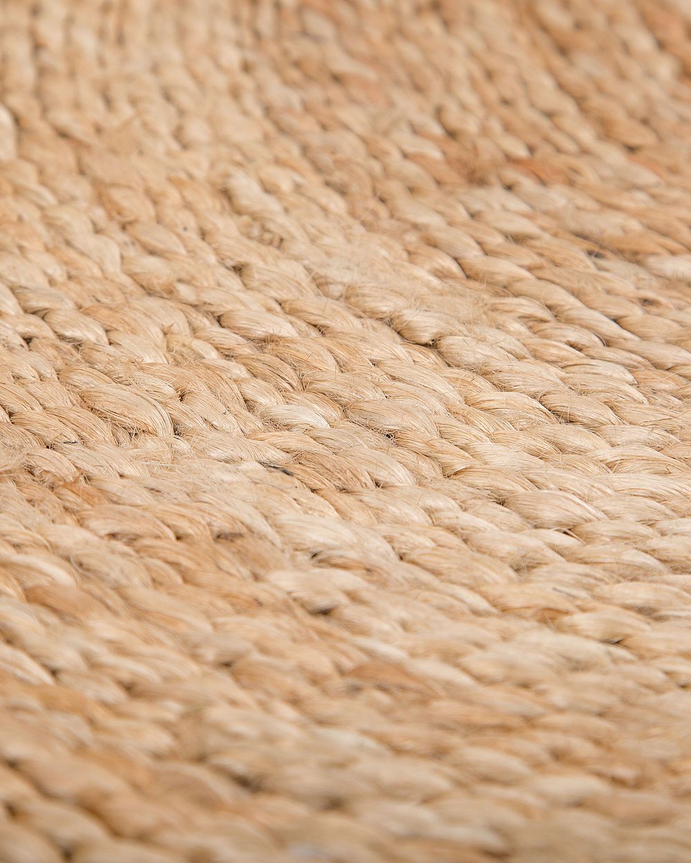 Tappeto tondo in iuta ø140 cm beige ERENCE | Beliani.it