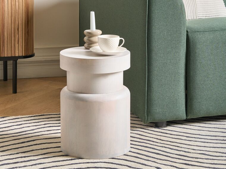 Sidebord mangotre Off-white CARNABY | Beliani.no