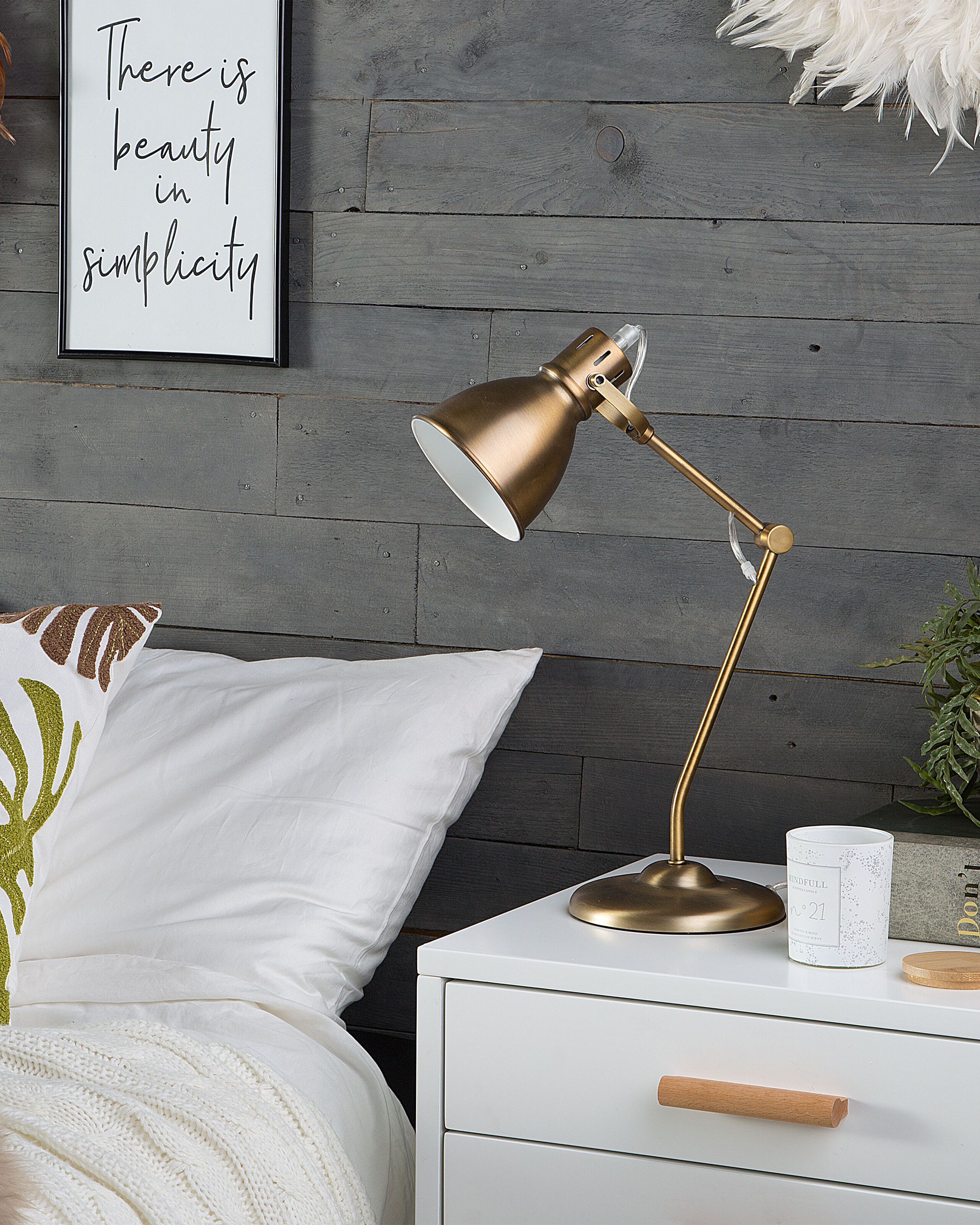 Lampada da tavolo in color ottone MONSAN | Beliani.it