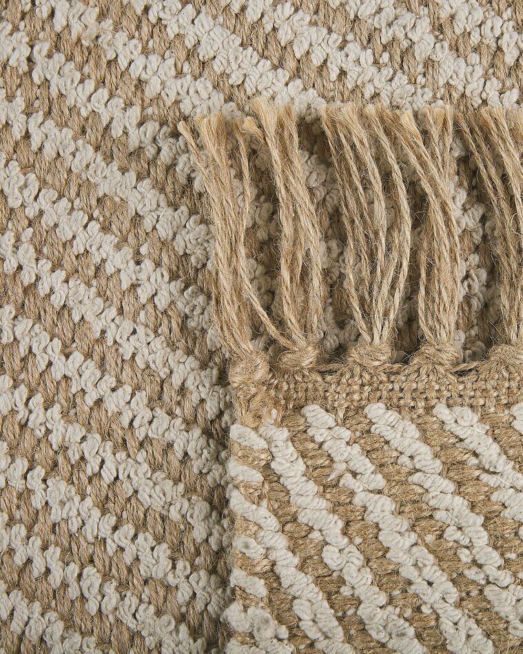 Jute Runner Rug 50 x 80 cm Beige ALADAG | Beliani.co.uk