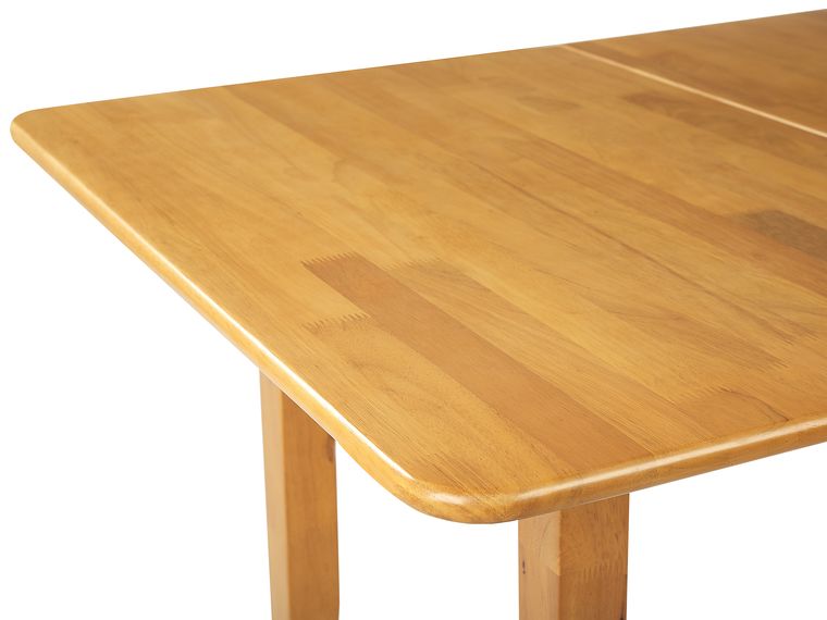 Extending Dining Table 90/120 x 60 cm Light Wood MASELA | Beliani.co.uk