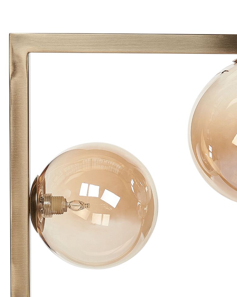 Lustre 5 ampoules en métal cuivré GEEHI | Beliani.fr