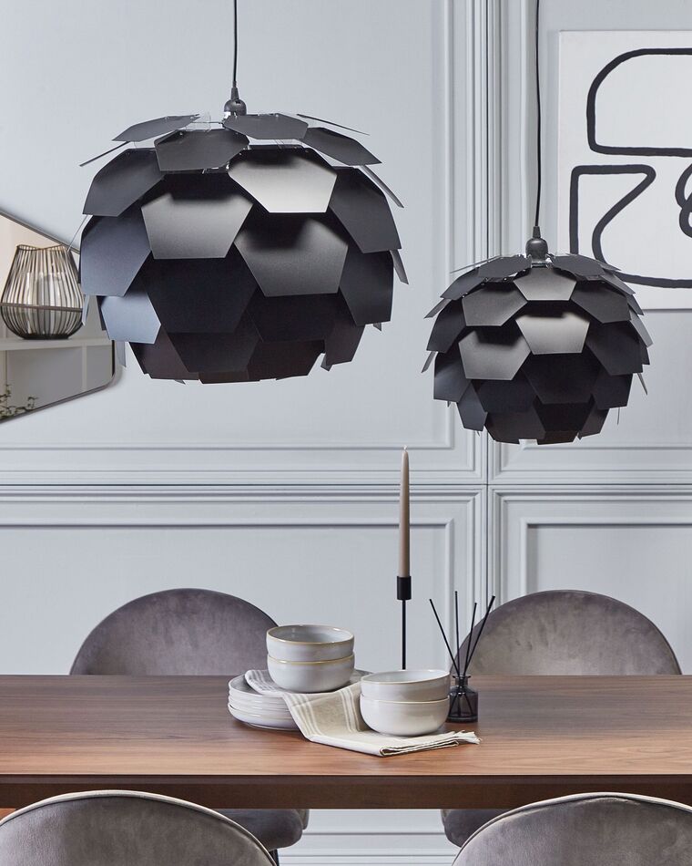Loftlampe Sort SEGRE L | Beliani.dk