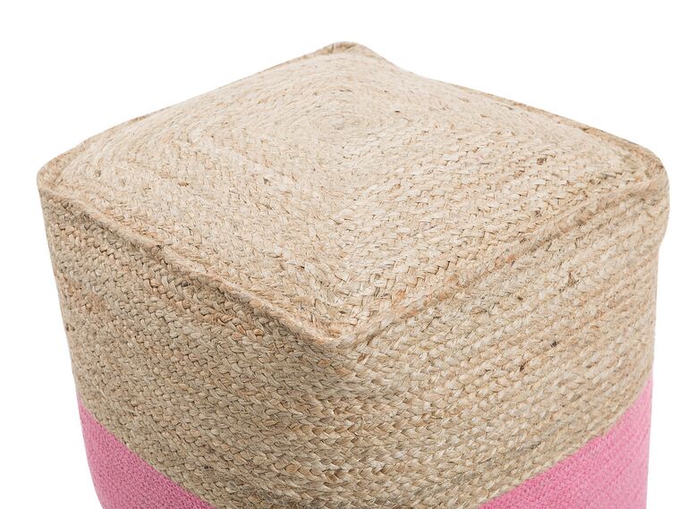 Poef roze 44 x 44 cm KIRAMA | Gratis Levering