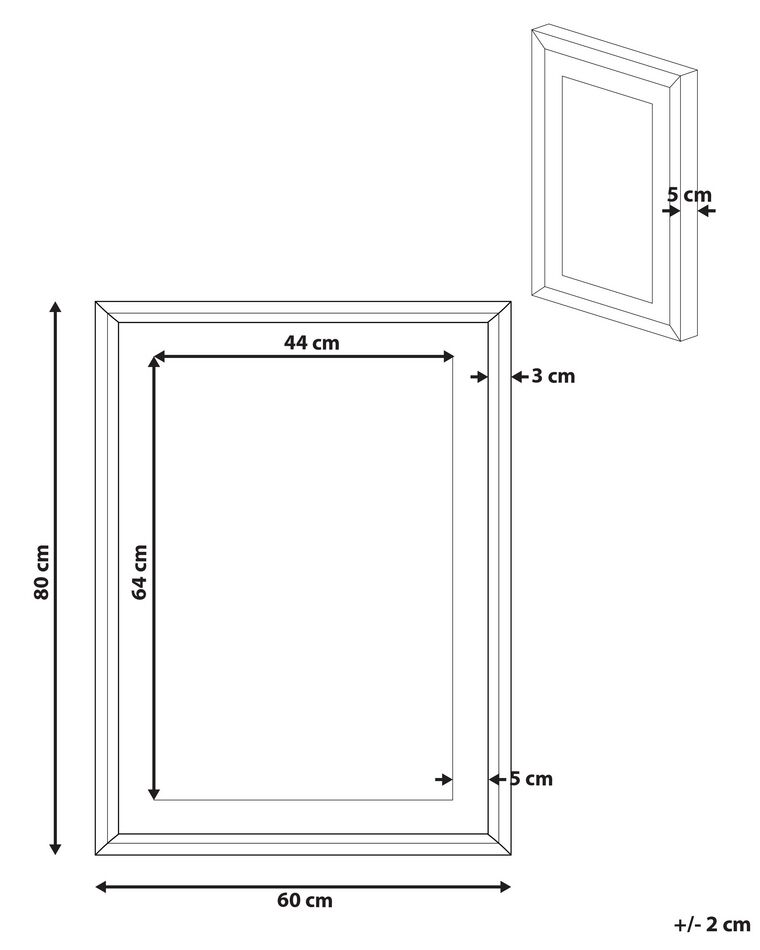 Abstract Framed Wall Art 60 x 80 cm Multicolour AREZA | Beliani.co.uk