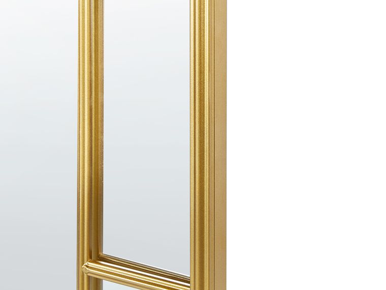 Metal Wall Mirror 60 x 170 cm Gold CROSSES | Beliani.co.uk