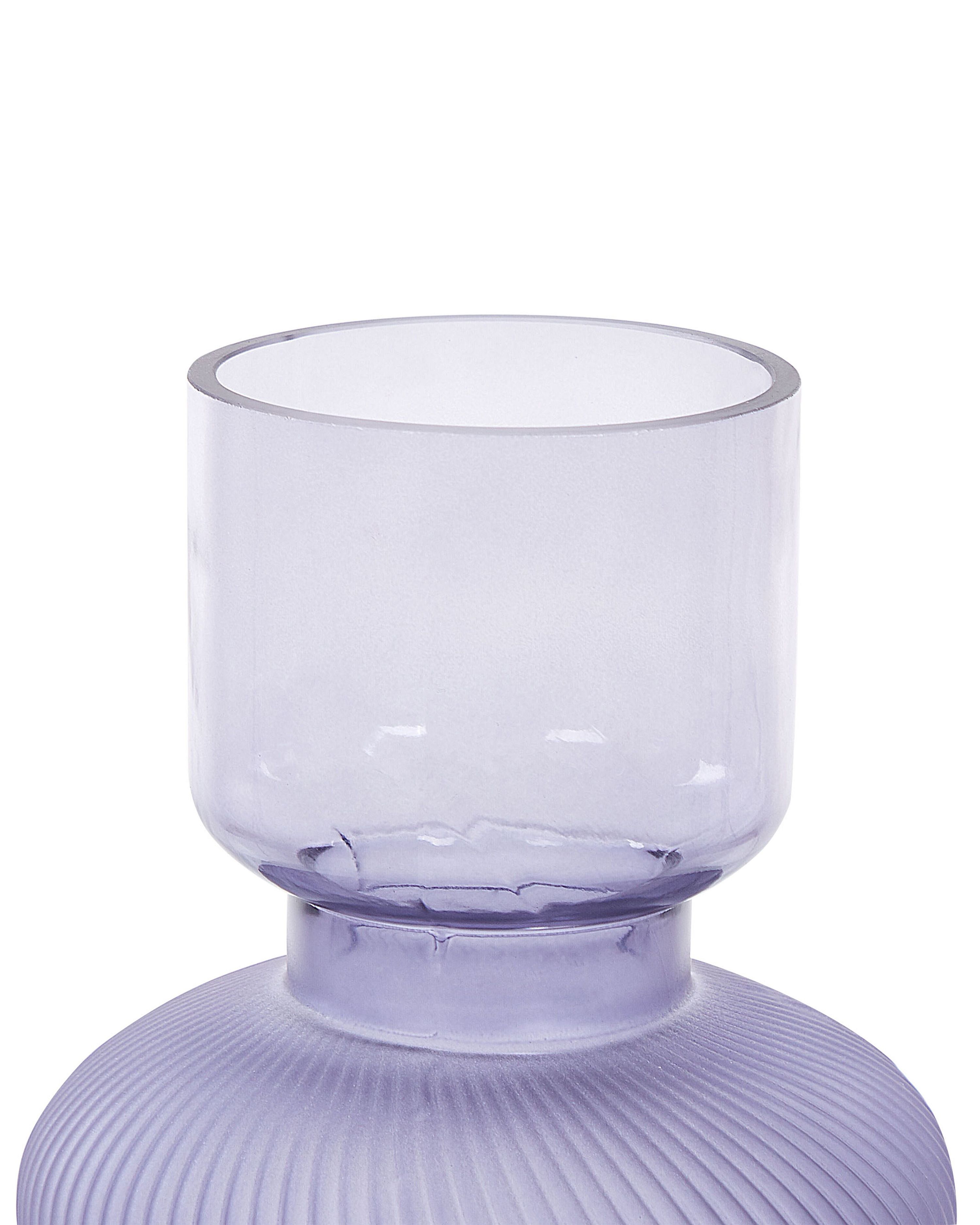 Blomvas 24 cm glas lila RODIA | Beliani.se