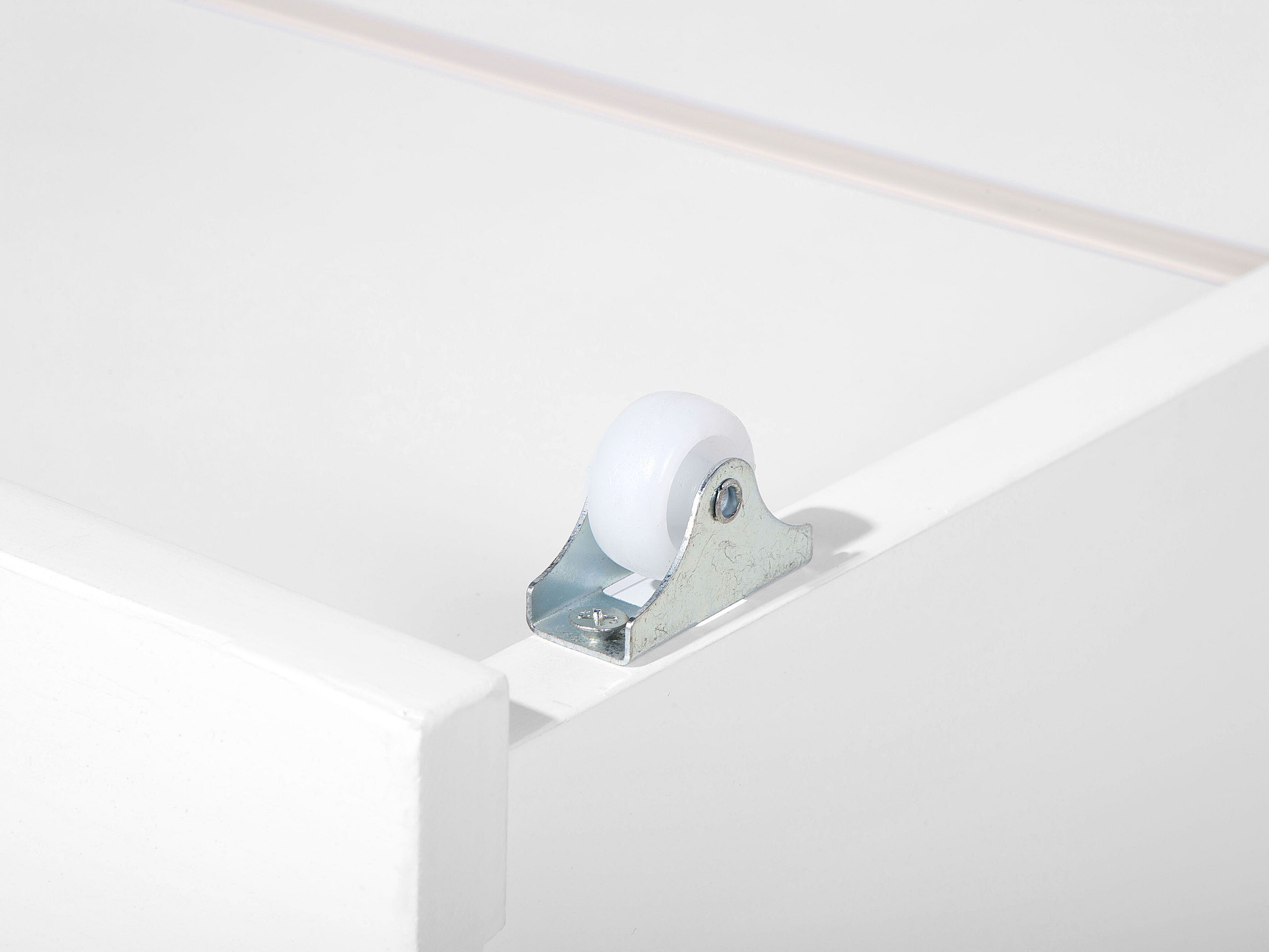 Wooden EU Single Size Bunk Bed with Storage White REVIN | Beliani.co.uk