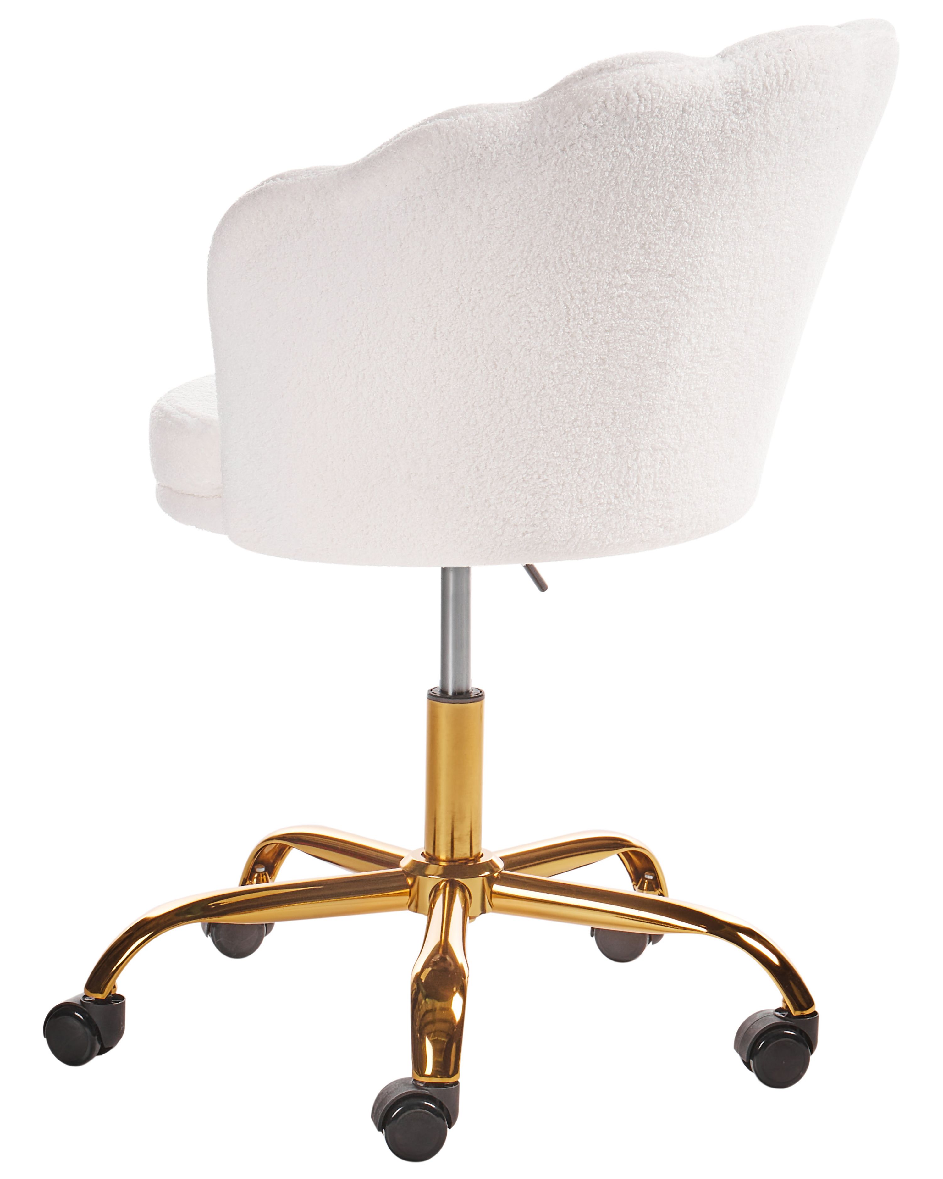 Boucle Desk Chair White MONTICELLO II | Beliani.co.uk