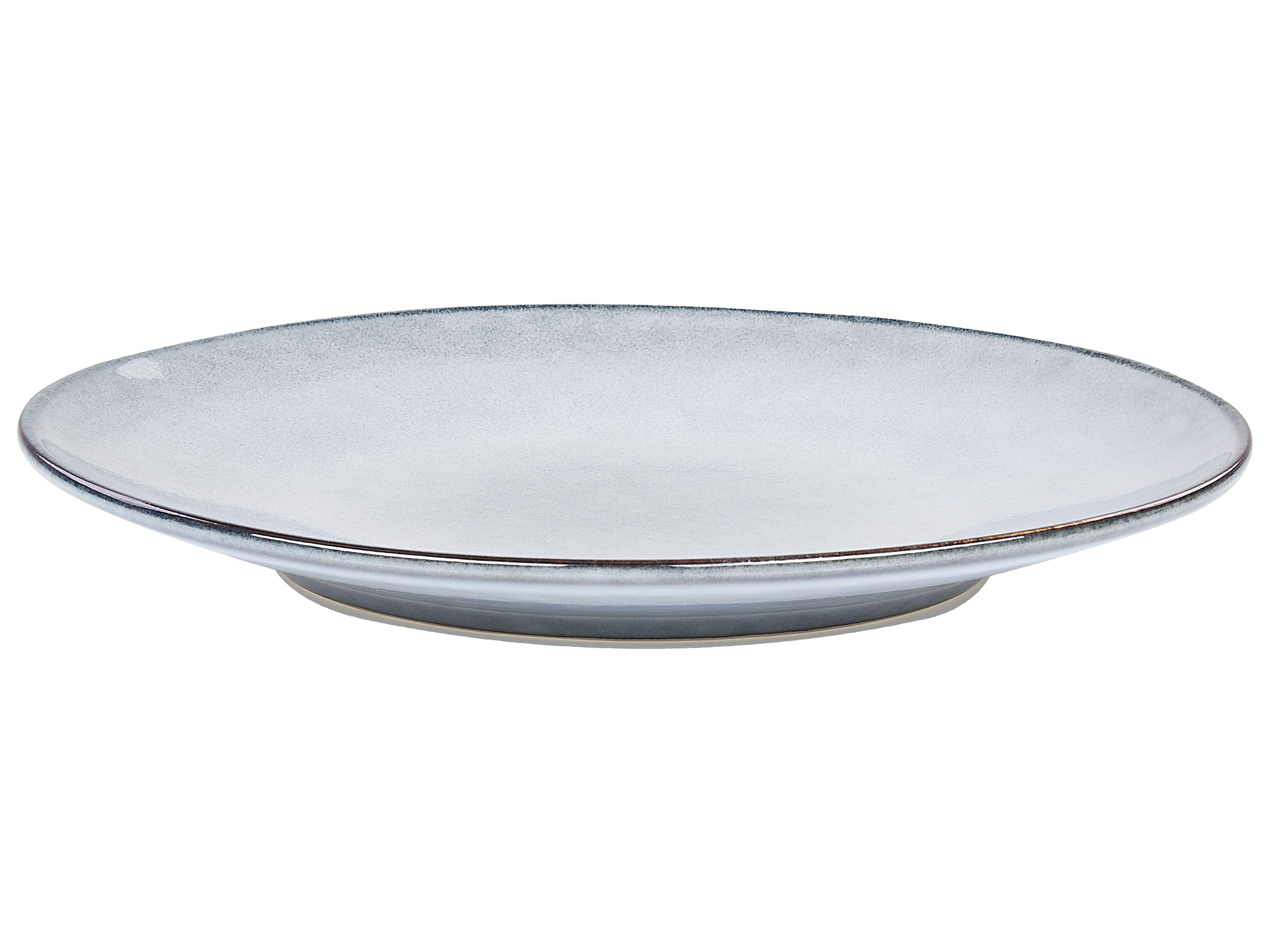 Set of 16 Stoneware Dinnerware Light Blue JUNIPER | Beliani.co.uk