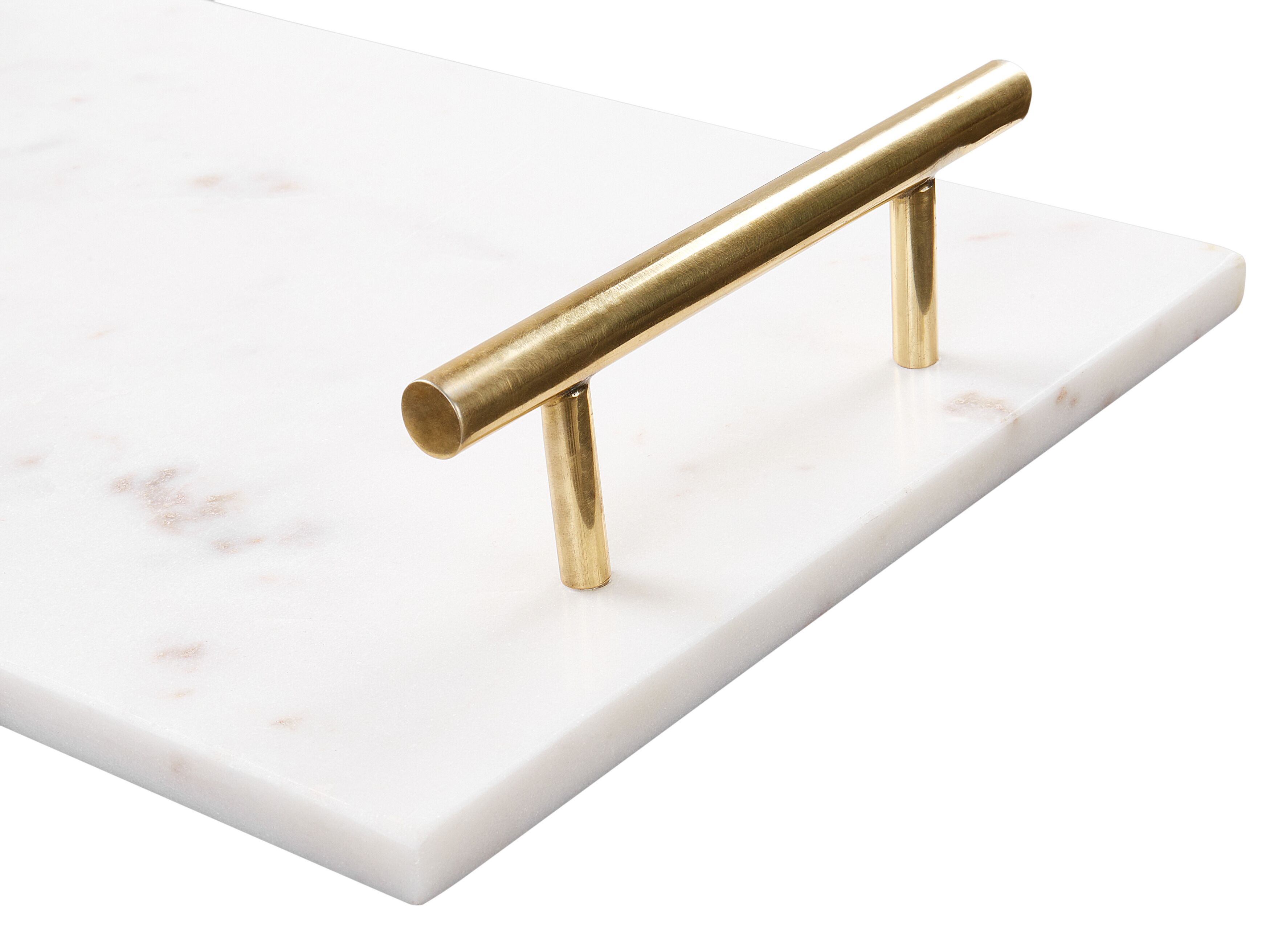 Marble Serving Tray White DIMARI | Beliani.co.uk
