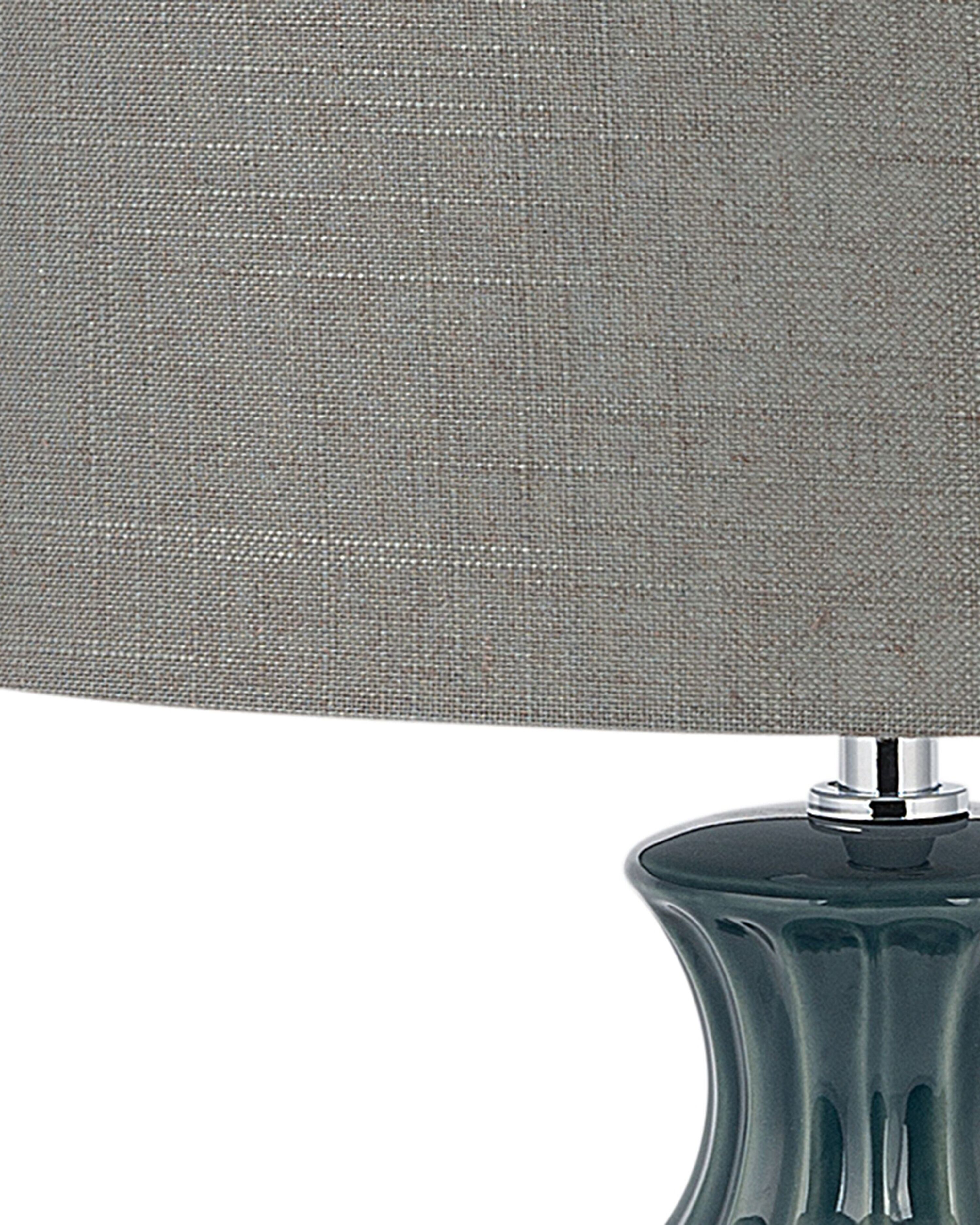 Table Lamp Green and Grey SAMINA | Beliani.co.uk