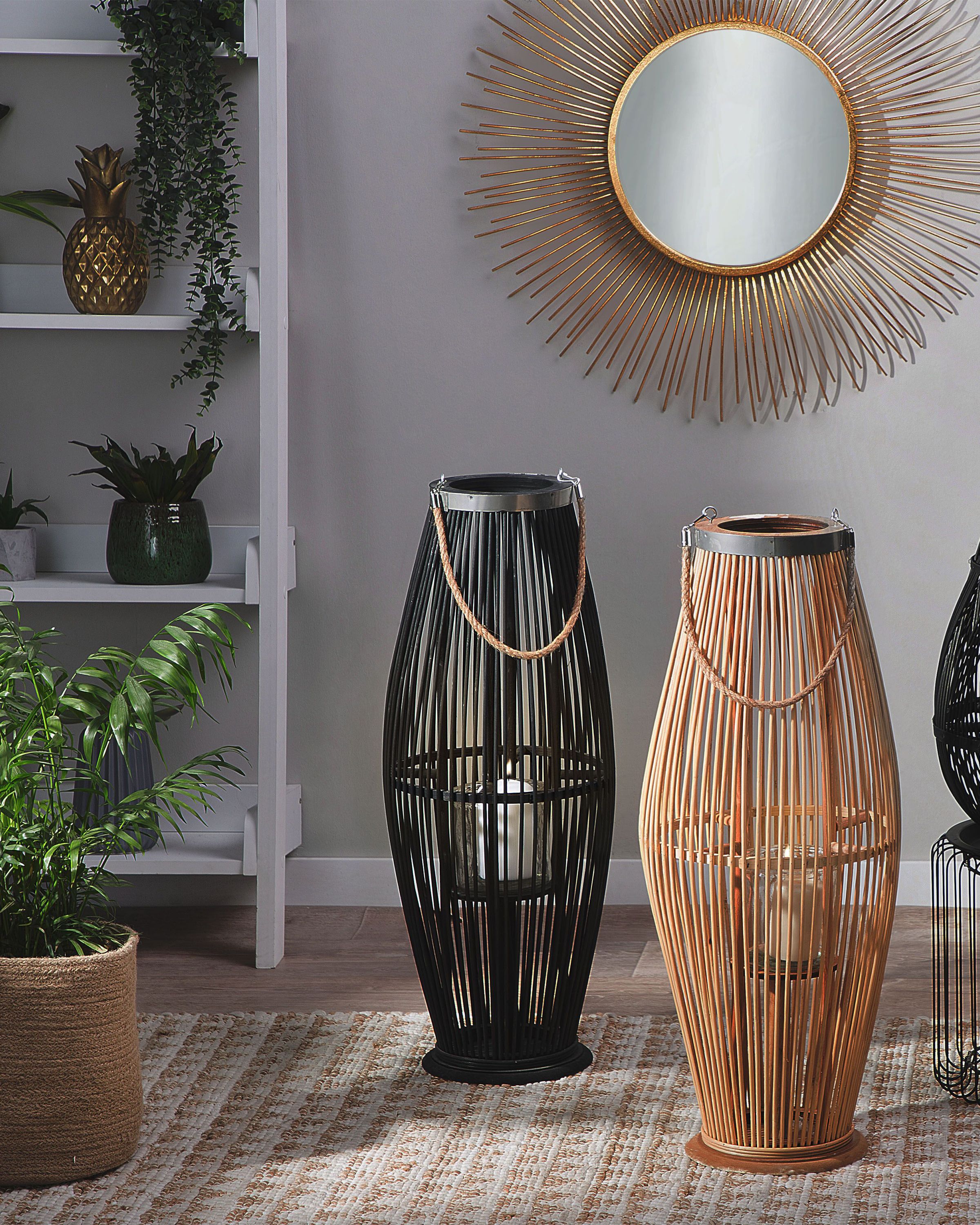 Seinäpeili metalli hopea ⌀ 80 cm CILLY | Beliani.fi