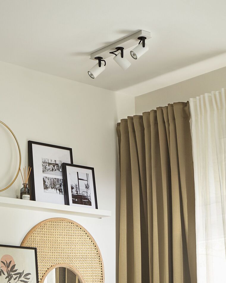 Plafondlamp 3 spots wit KLIP | Gratis Levering