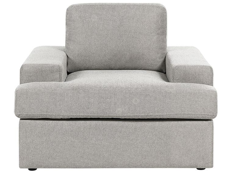 5 Seater Fabric Living Room Set Light Grey ALLA | Beliani.co.uk