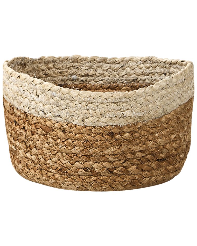 Set of 3 Jute Baskets Natural and Beige TAJORI | Beliani.co.uk
