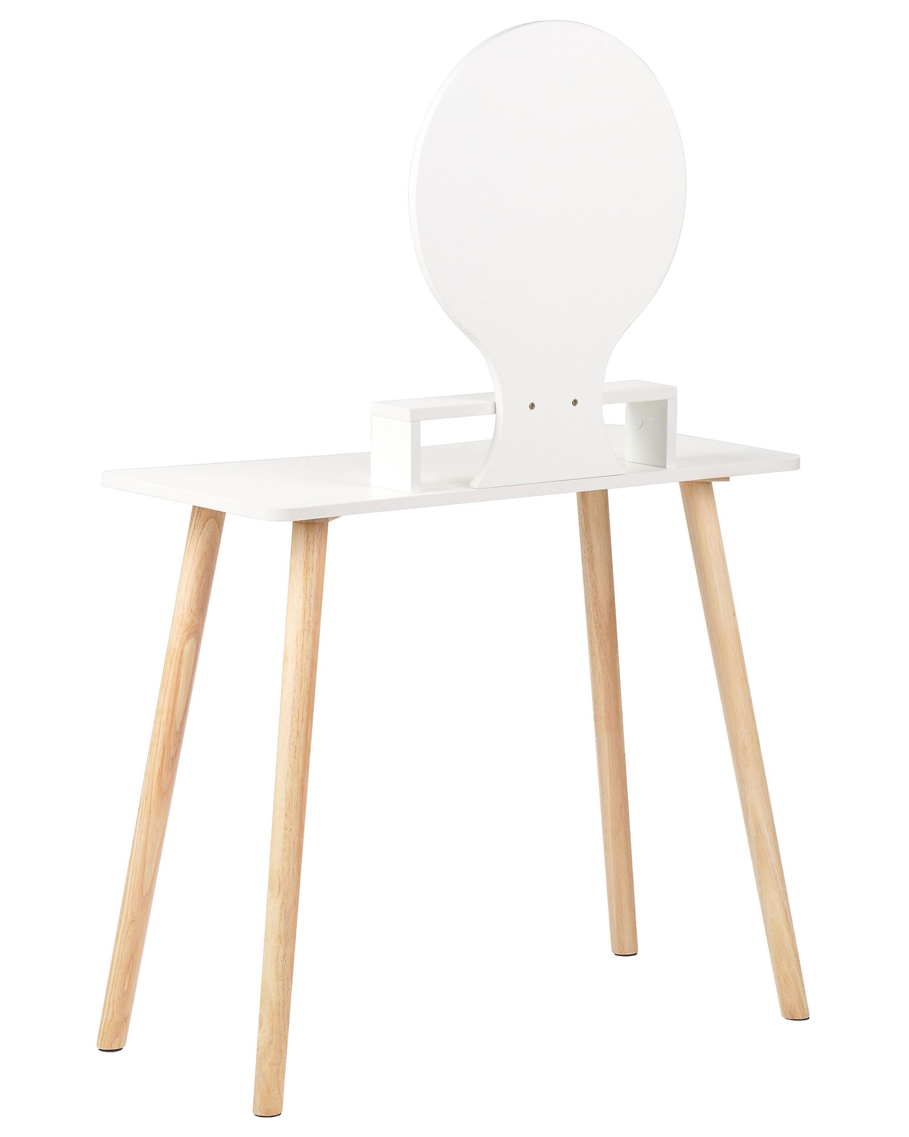 Dressing Table with Mirror and Stool White TOULOUGES | Beliani.fi