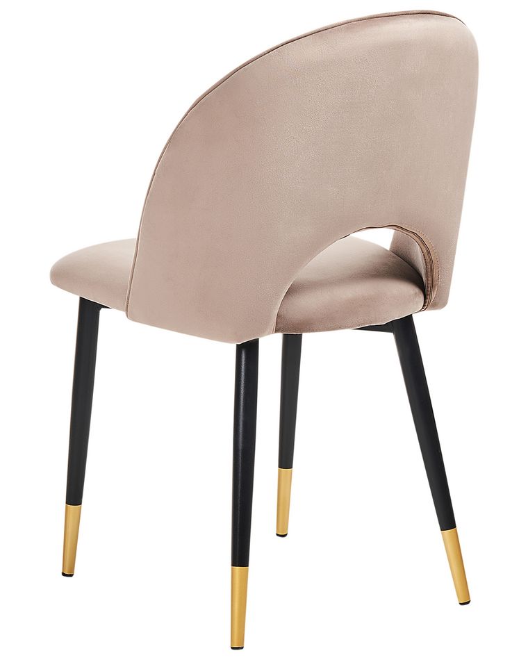 Tuoli sametti ruskeanharmaa 2 kpl MAGALIA | Beliani.fi