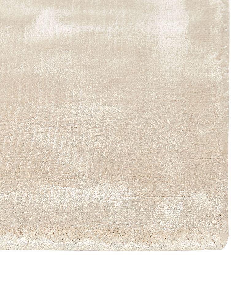 Viscose Area Rug 80 x 300 cm Light Beige GESI II | Beliani.co.uk