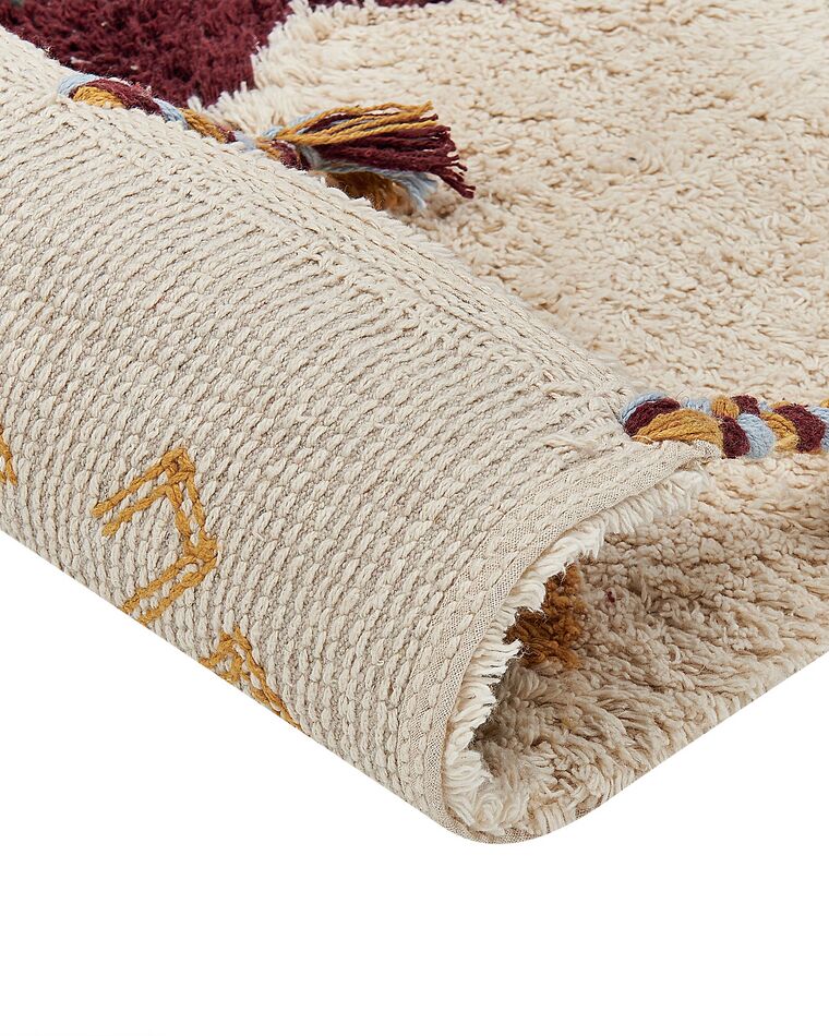 Cotton Area Rug 80 x 150 cm Multicolour DUZCE | Beliani.co.uk