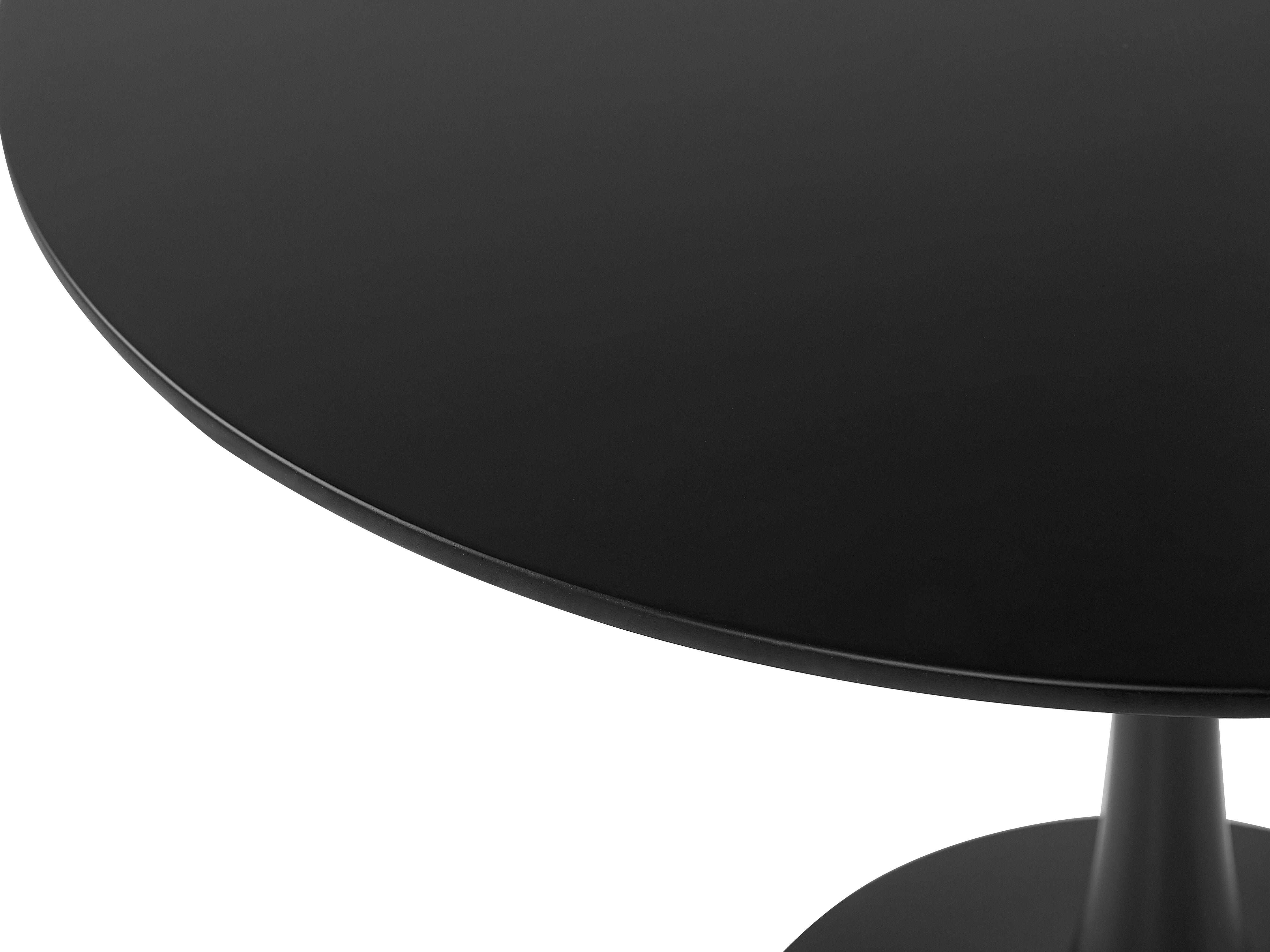 Round Dining Table ⌀ 90 cm Black BOCA | Beliani.co.uk