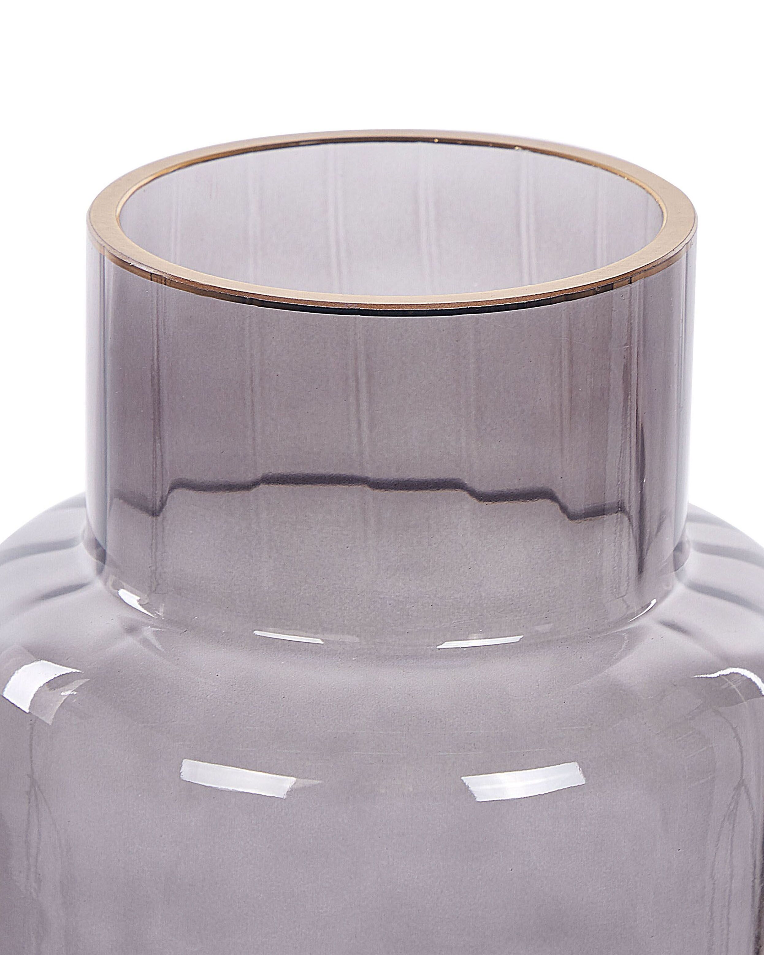 Blomvas 26 cm glas grå MEGALO | Beliani.se