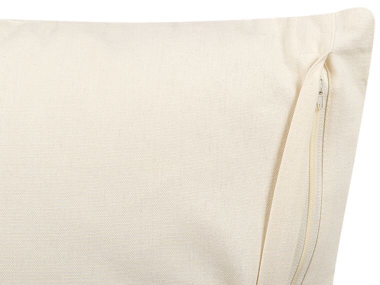 Sett med 2 pynteputer 45 x 45 cm bomull beige og svart CERCIS | Beliani.no