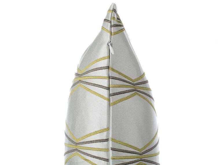 Set of 2 Cushions Diamond Pattern 45 x 45 cm Grey FENNEL | Beliani.co.uk