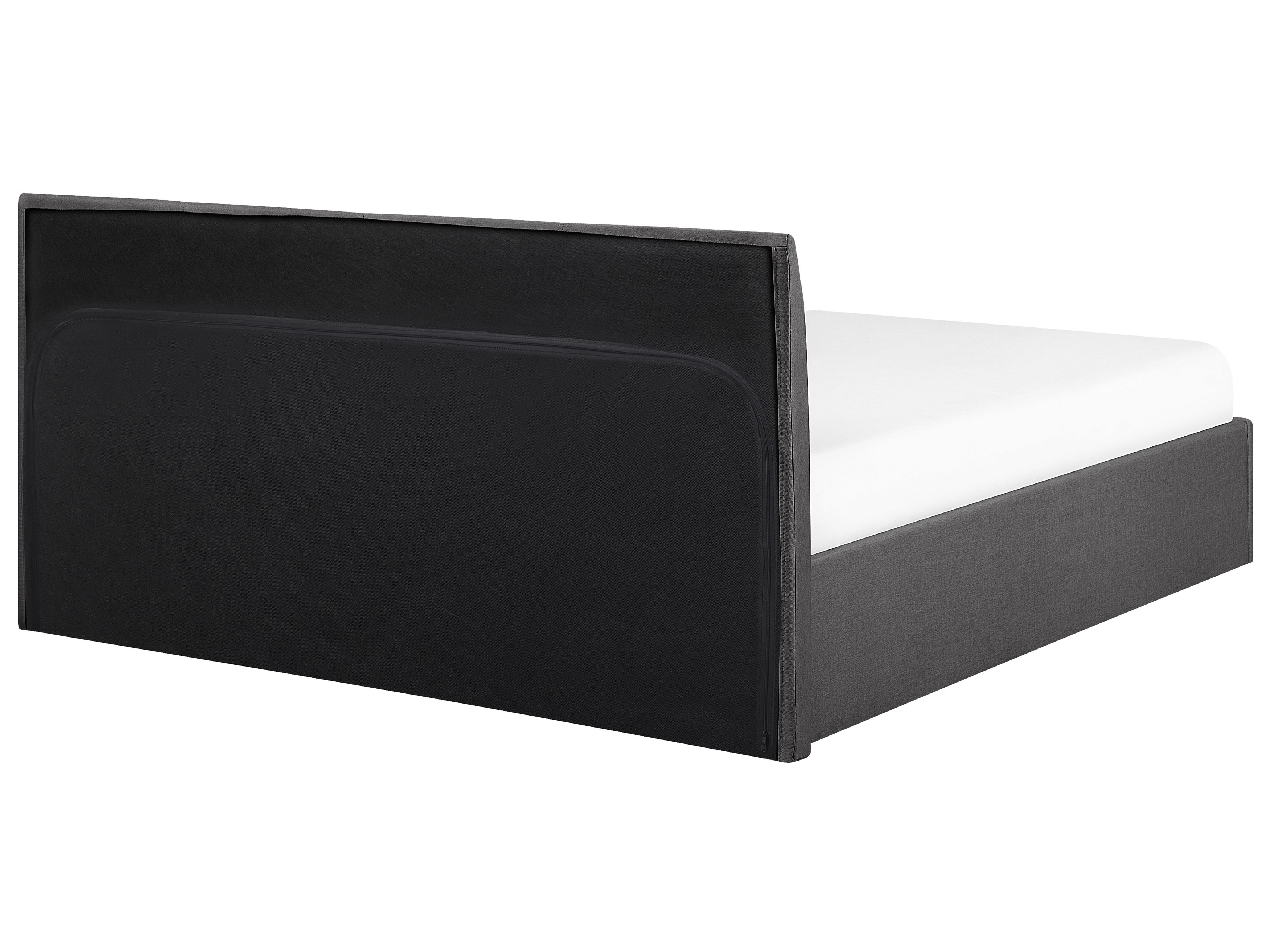 Seng 160x200 cm Grå med opbevaring ORBEY | Beliani.dk