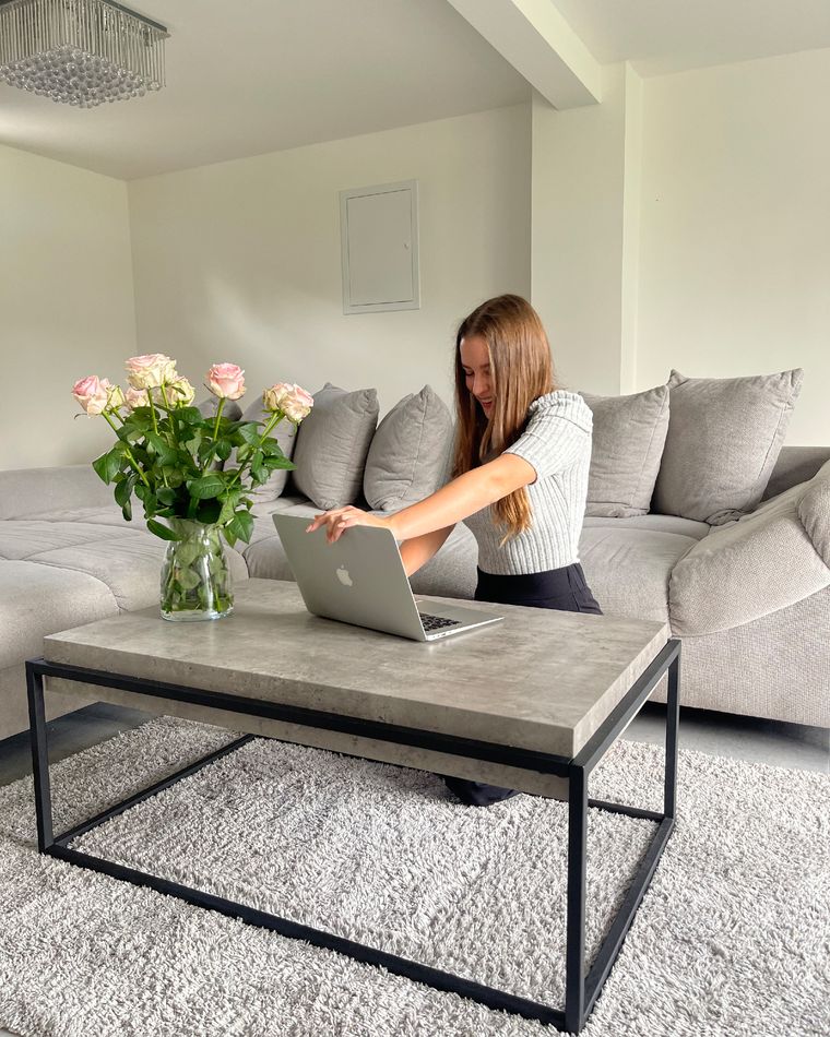 Coffee Table Concrete Effect ALTOS | Beliani.co.uk