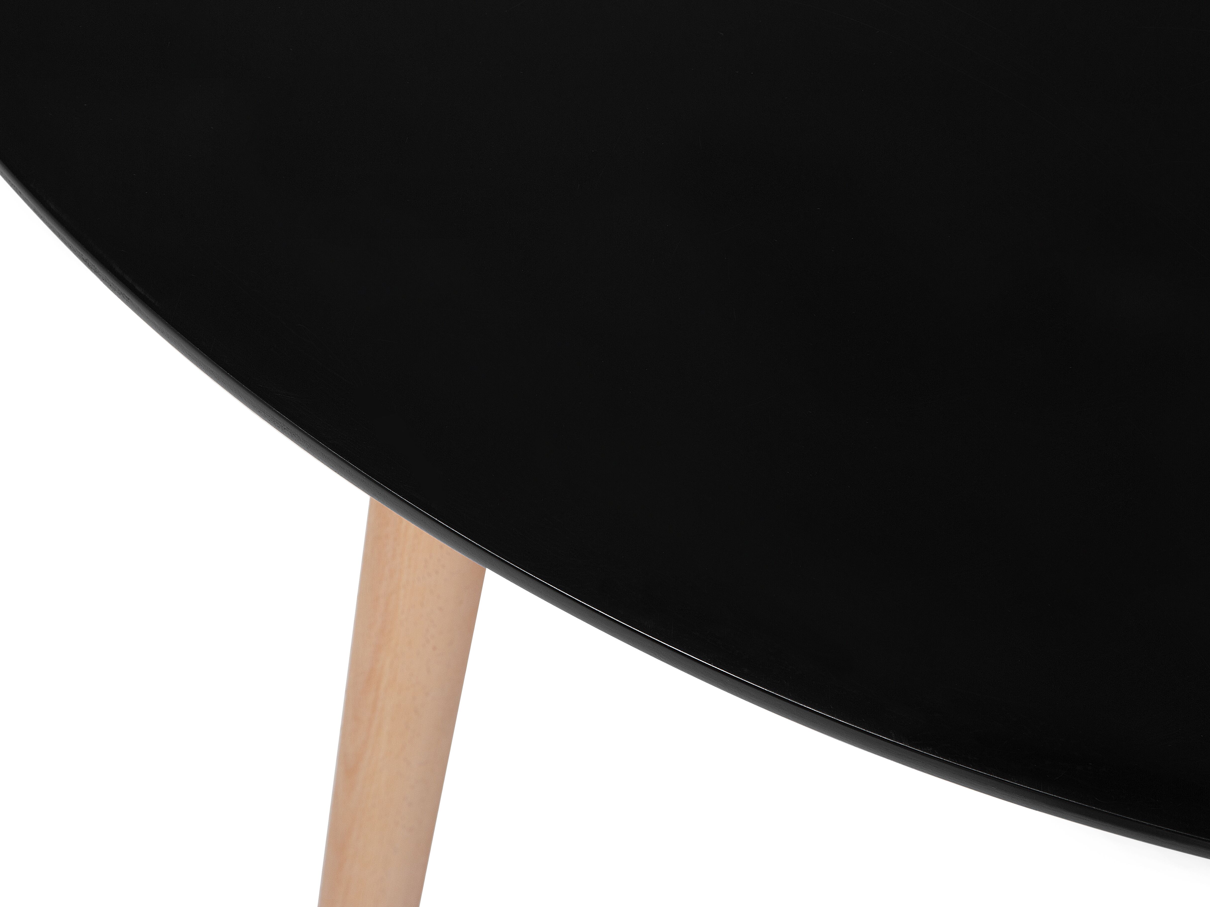 Round Dining Table ⌀ 90 cm Black BOVIO | Beliani.co.uk