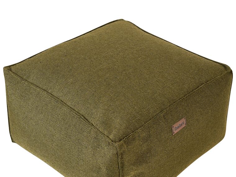 Pouffe Olive Green MUKKI | Beliani.co.uk