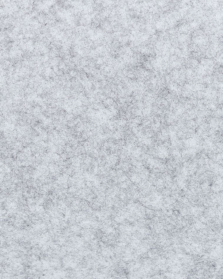 Conjunto de 3 cestas de fieltro gris claro BAYSAI | Beliani.es