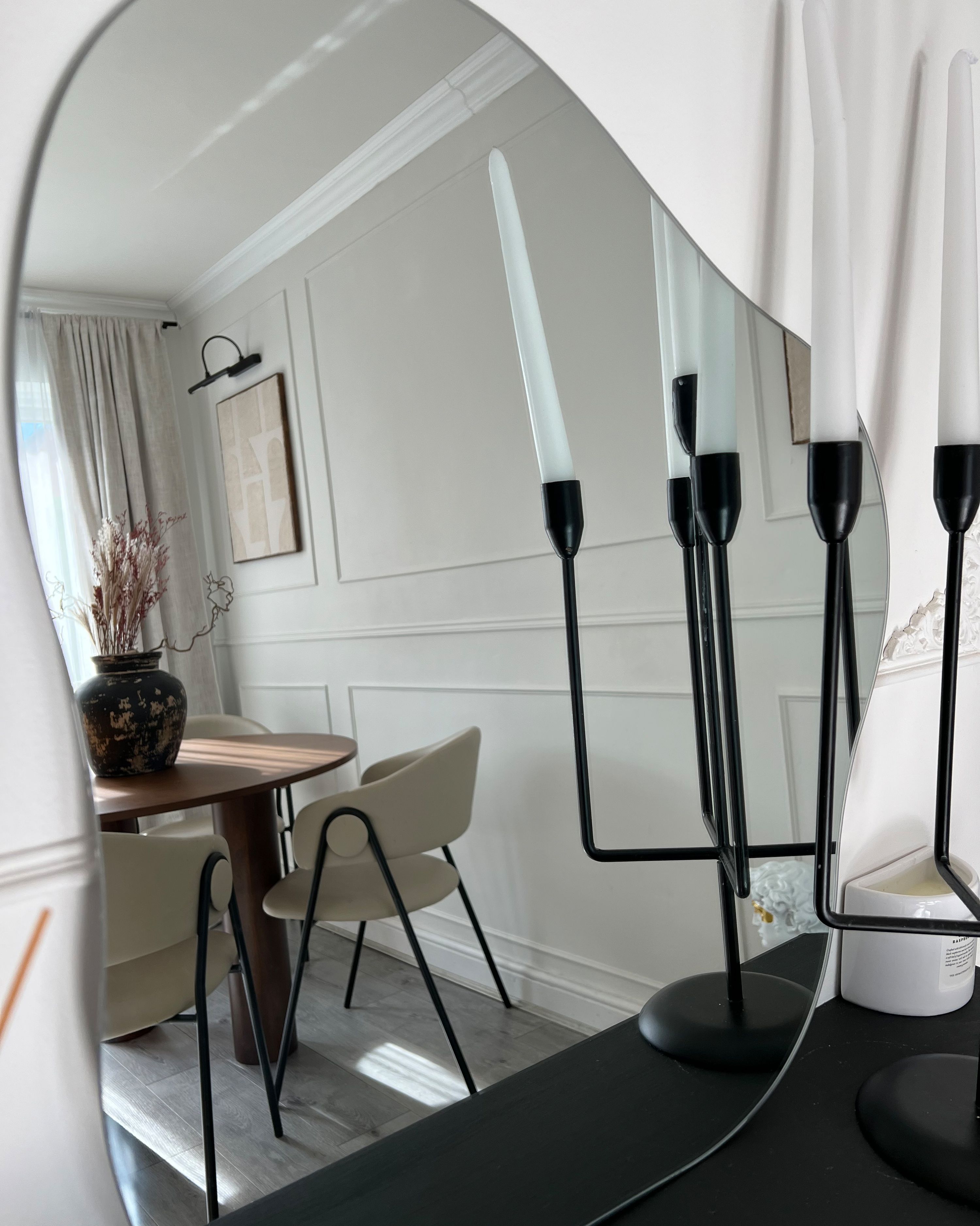 Wall Mirror 50 x 55 cm Silver BAGNEUX | Beliani.co.uk