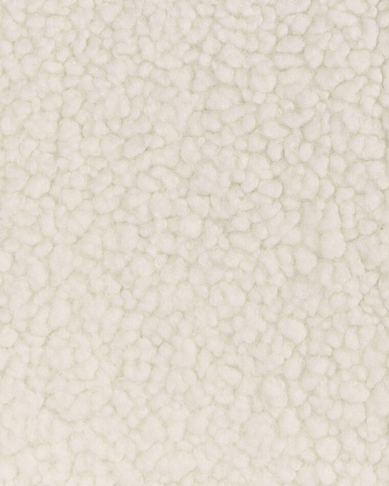 Boucle Rocking Chair Cream White and Black ANASET | Beliani.co.uk