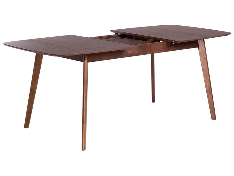 Extending Dining Table 150/190 x 90 cm Dark Wood MADOX | Beliani.co.uk