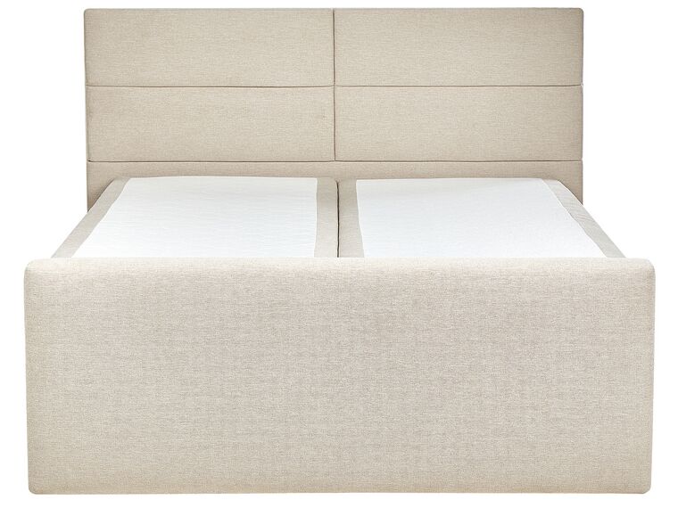Boxspring stof beige 160 x 200 cm ARISTOCRAT | Beliani.nl