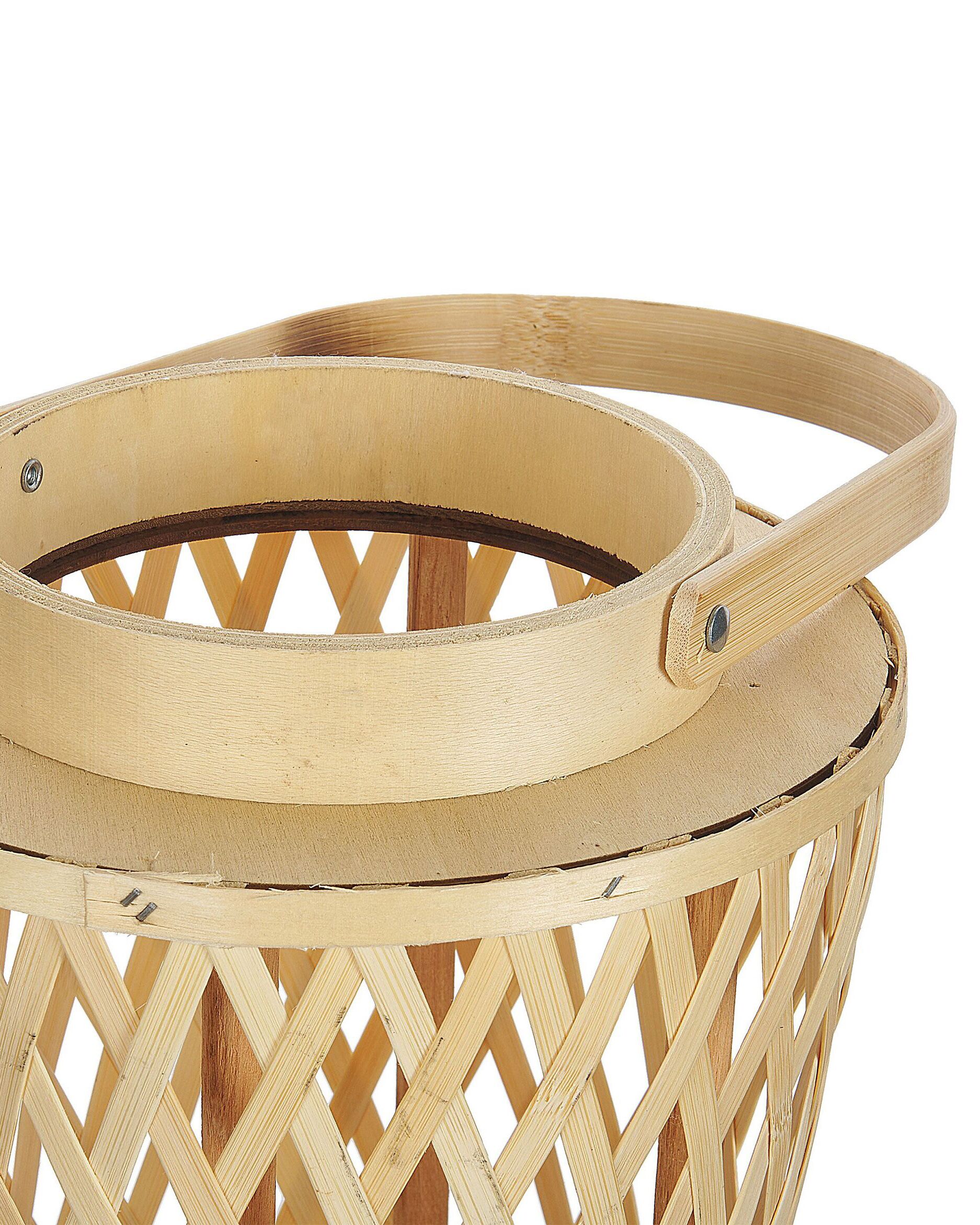 Lantaarn naturel 38 cm MACTAN | Beliani.nl