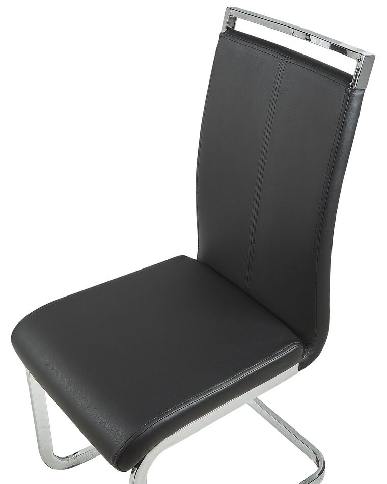 Stol sort 2 stk GREEDIN | Beliani.dk