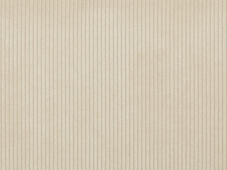 Letto matrimoniale velluto a coste beige 180 x 200 cm LINARDS | Beliani.it