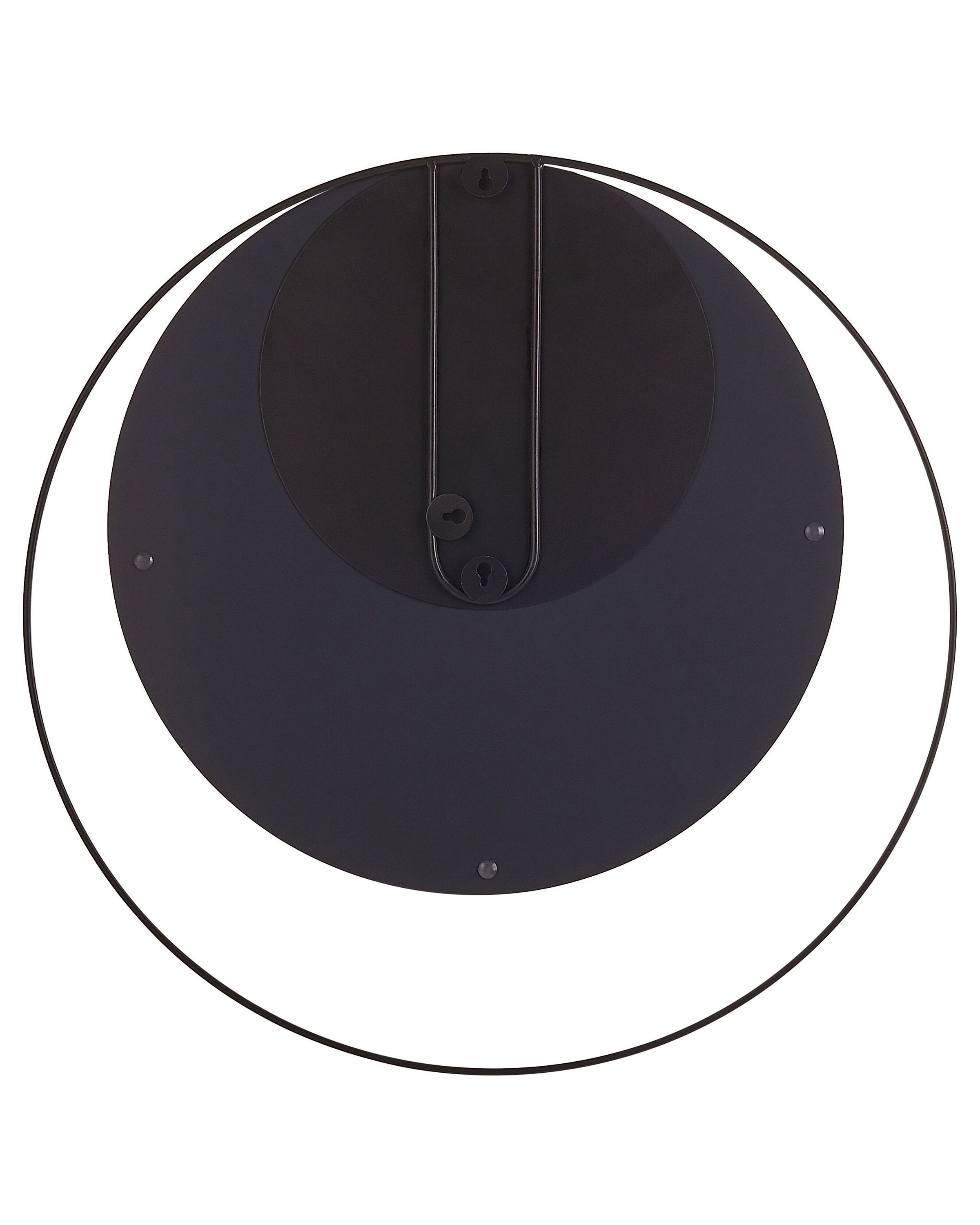 Round Metal Wall Mirror ø 50 cm Black AGDE | Beliani.co.uk