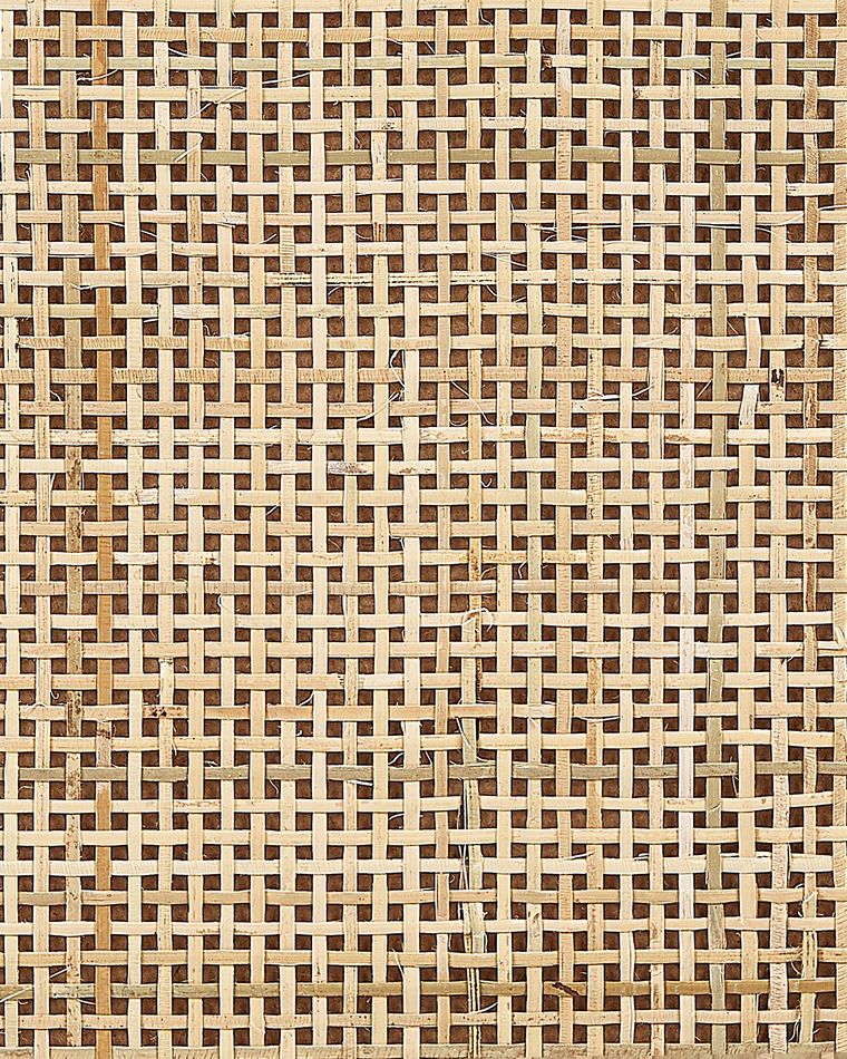 Rattan 2 Skuffer Sengebord Lys Træ PEROTE | Beliani.dk