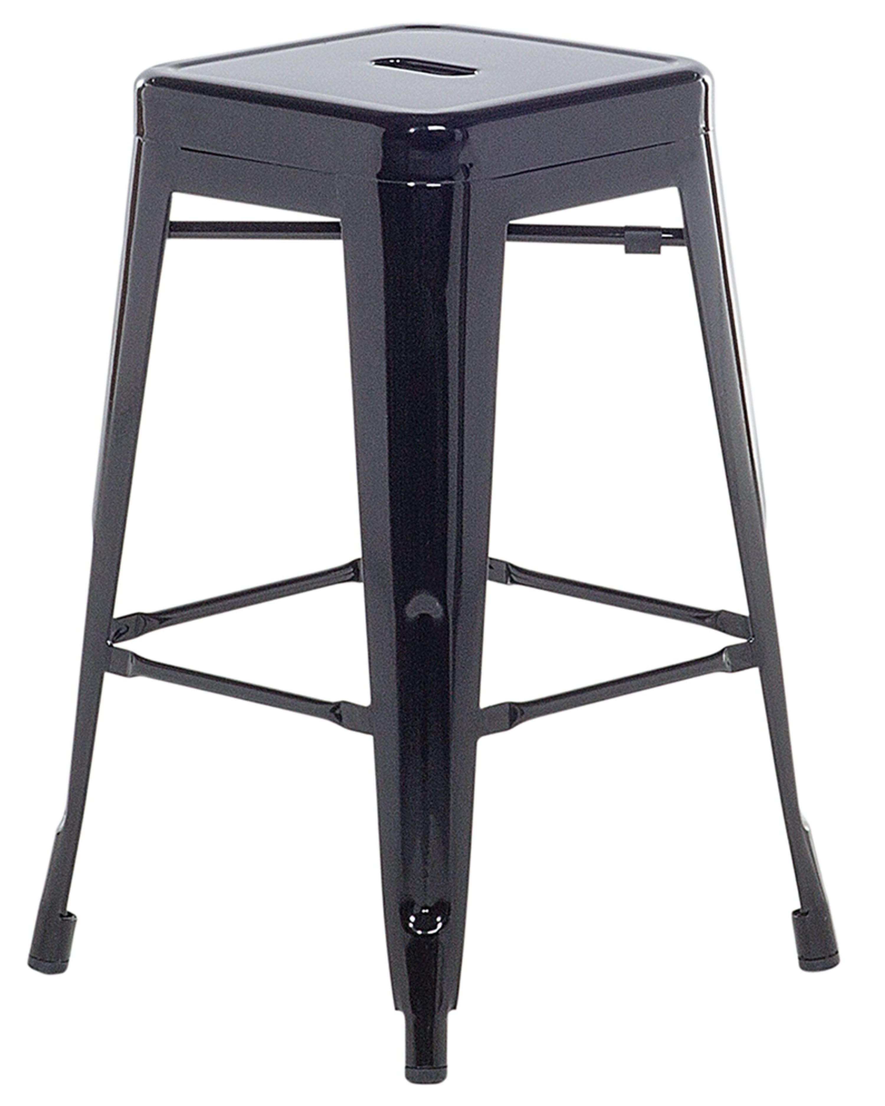 Barstol 2 st 60 cm svart CABRILLO | Beliani.se