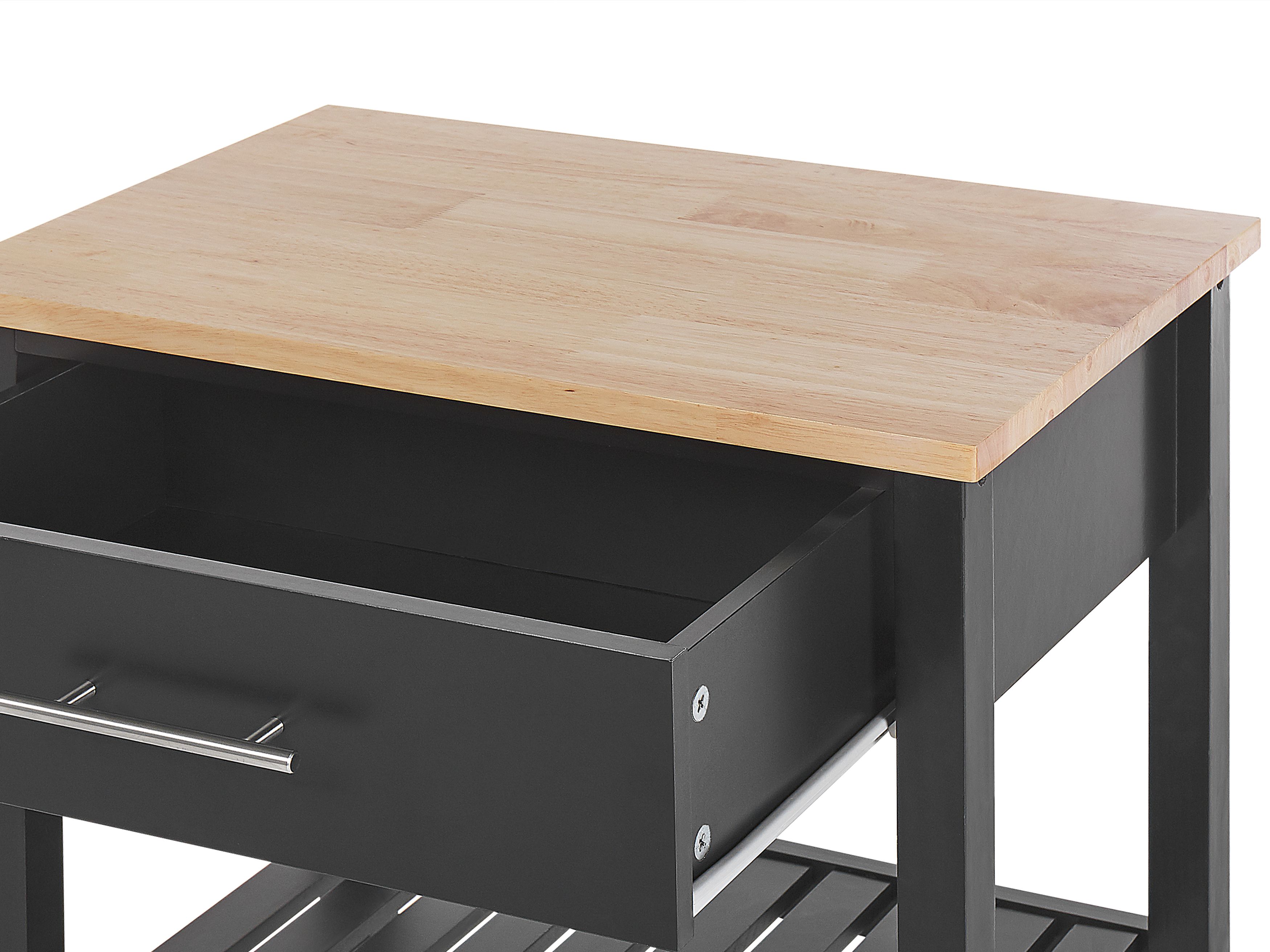 Desserte de cuisine noire HIUMA | Beliani.fr