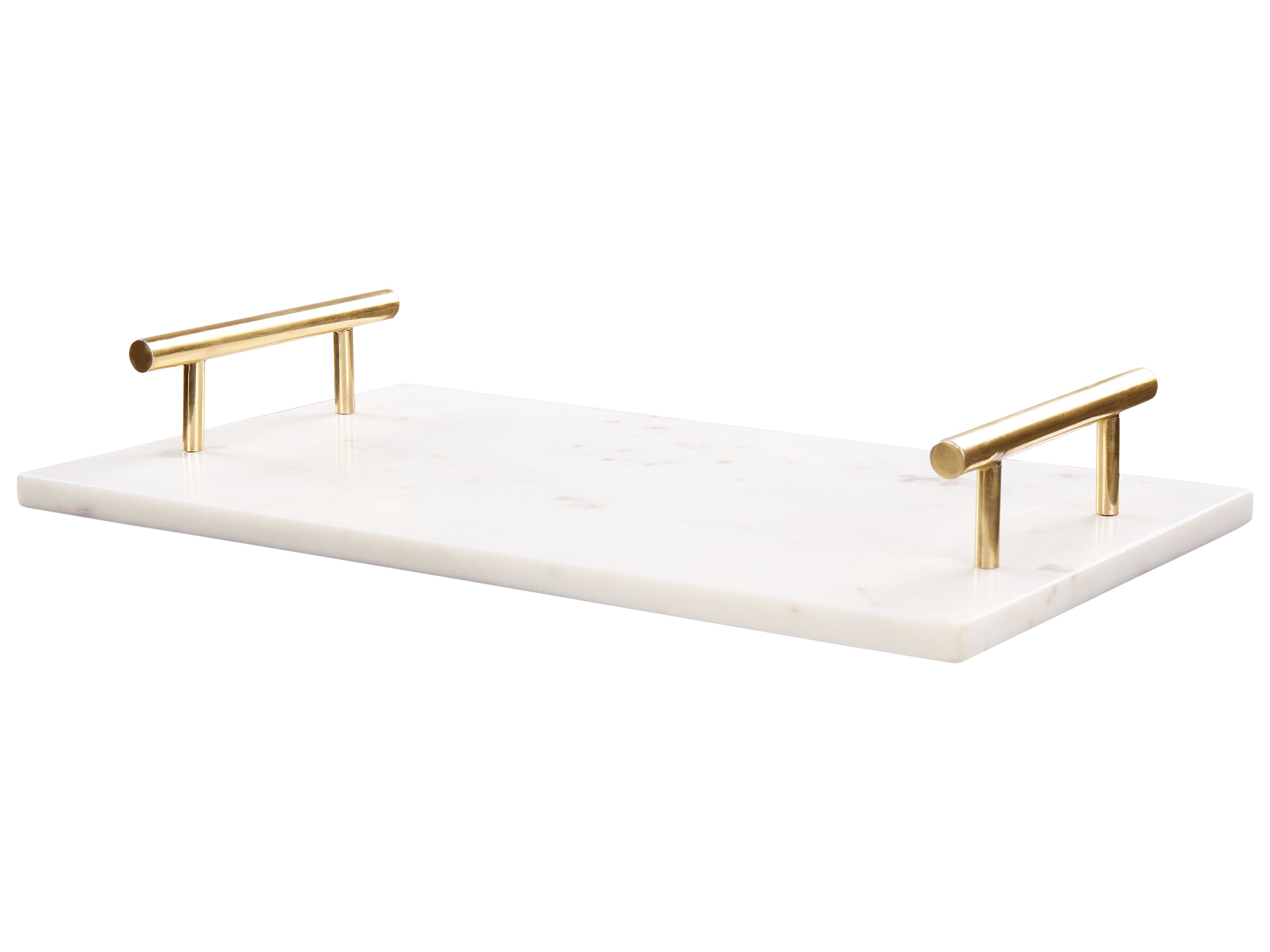 Marble Serving Tray White DIMARI | Beliani.co.uk