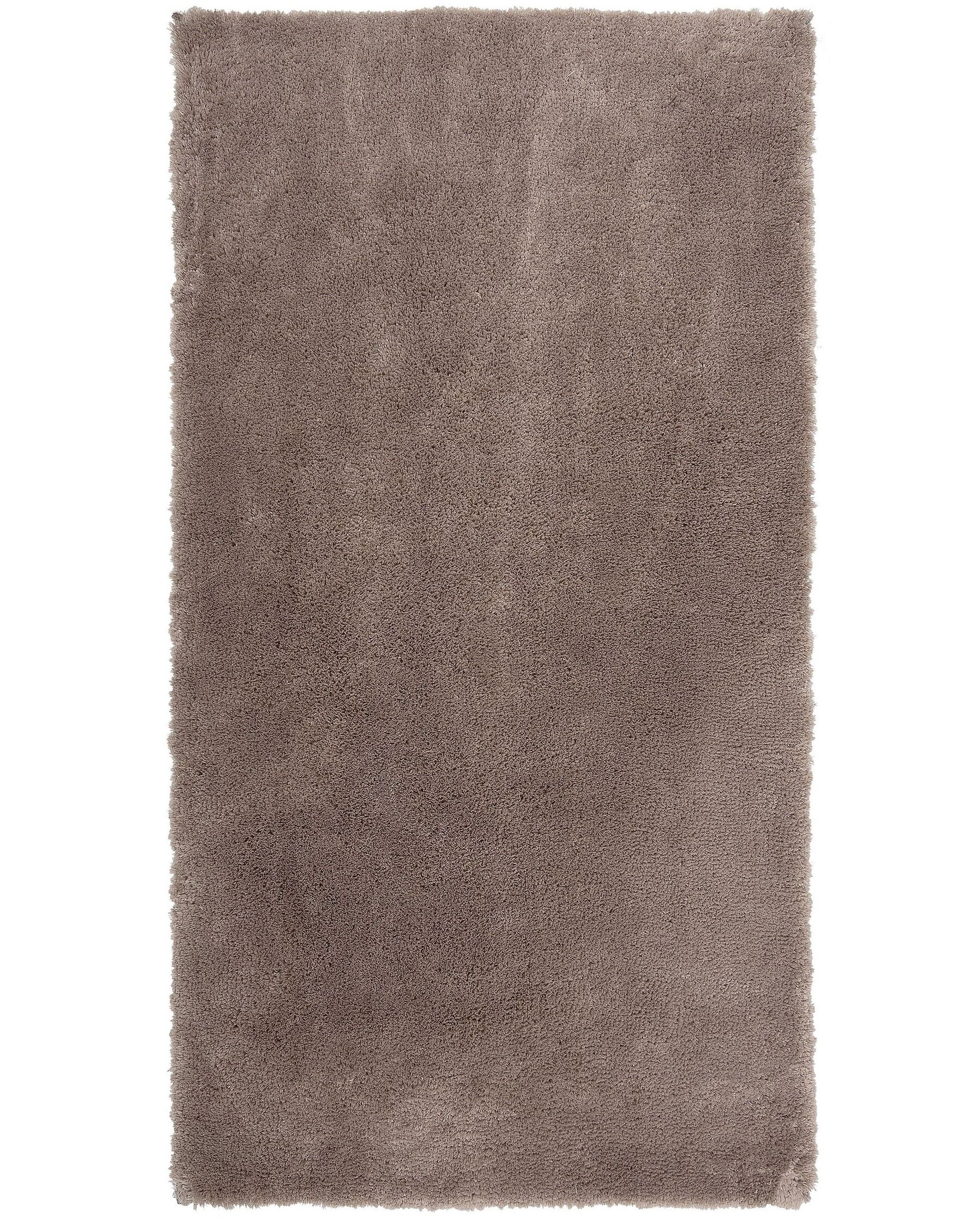 Shaggy Area Rug 80 x 150 cm Light Brown EVREN | Beliani.co.uk