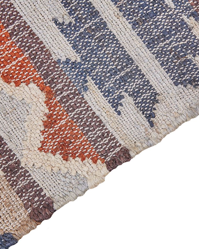 Jute Area Rug 80 x 150 cm Multicolour KALFA | Beliani.co.uk